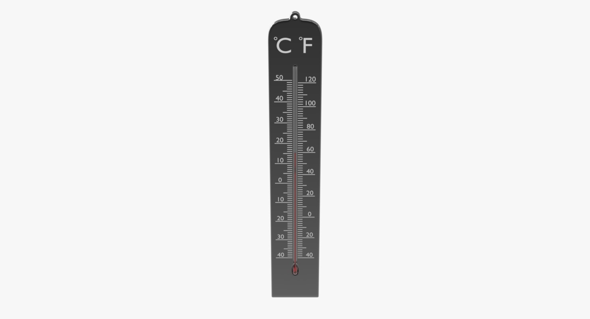 atmospheric thermometer 3d obj