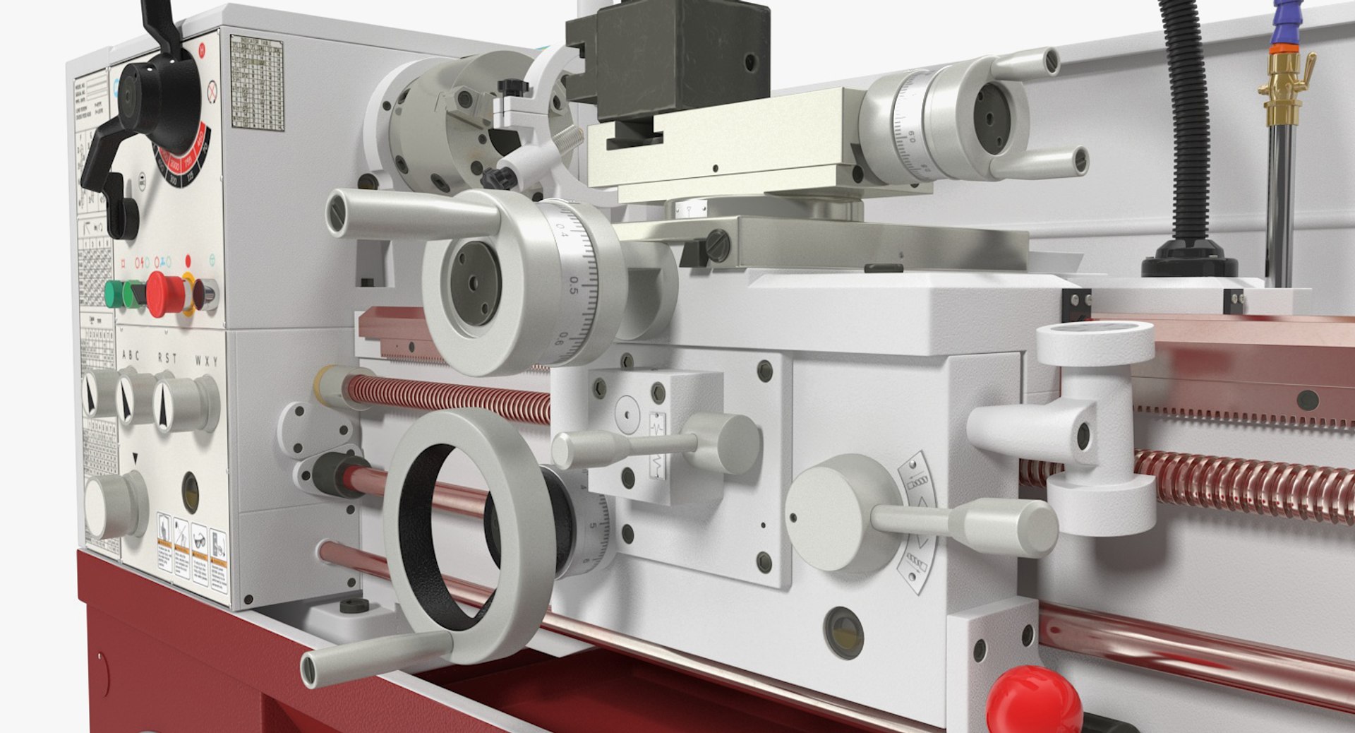 Heavy duty lathe machine 3D model - TurboSquid 1335449