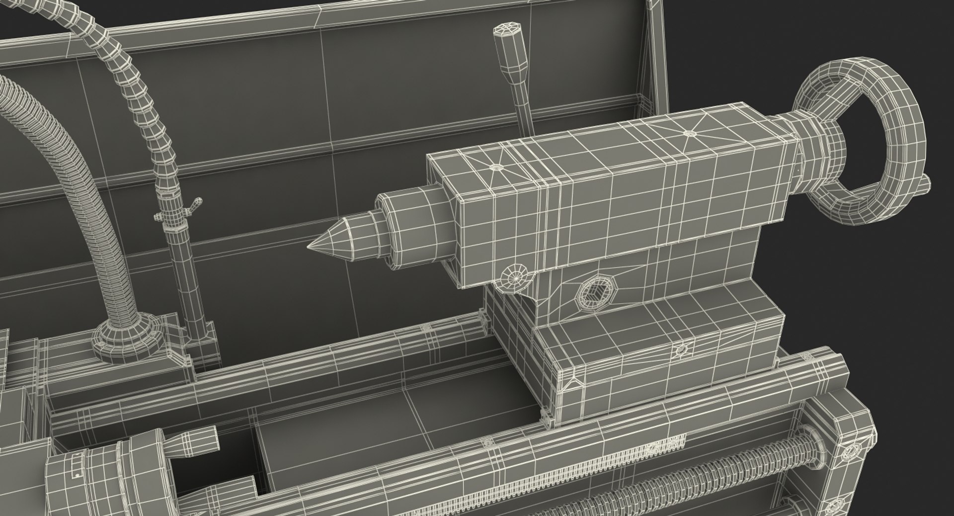 Heavy duty lathe machine 3D model - TurboSquid 1335449