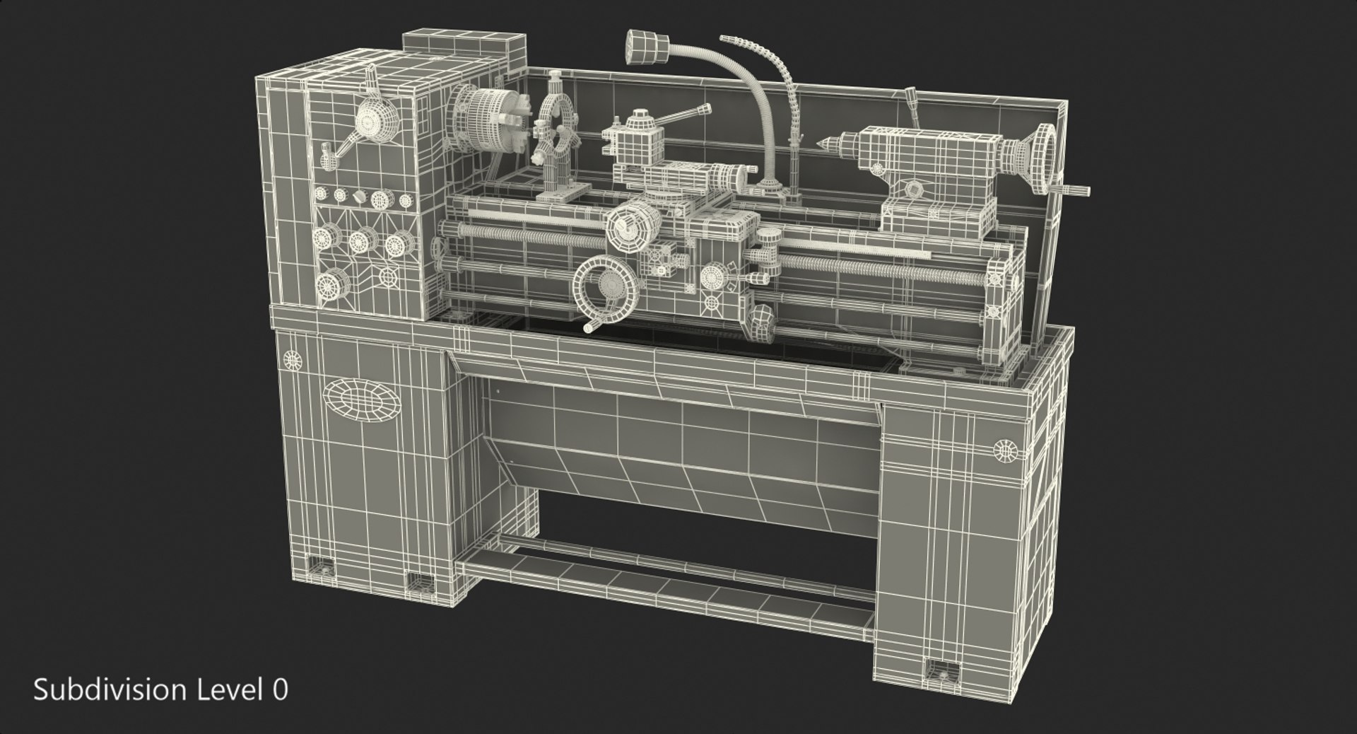 Heavy duty lathe machine 3D model - TurboSquid 1335449