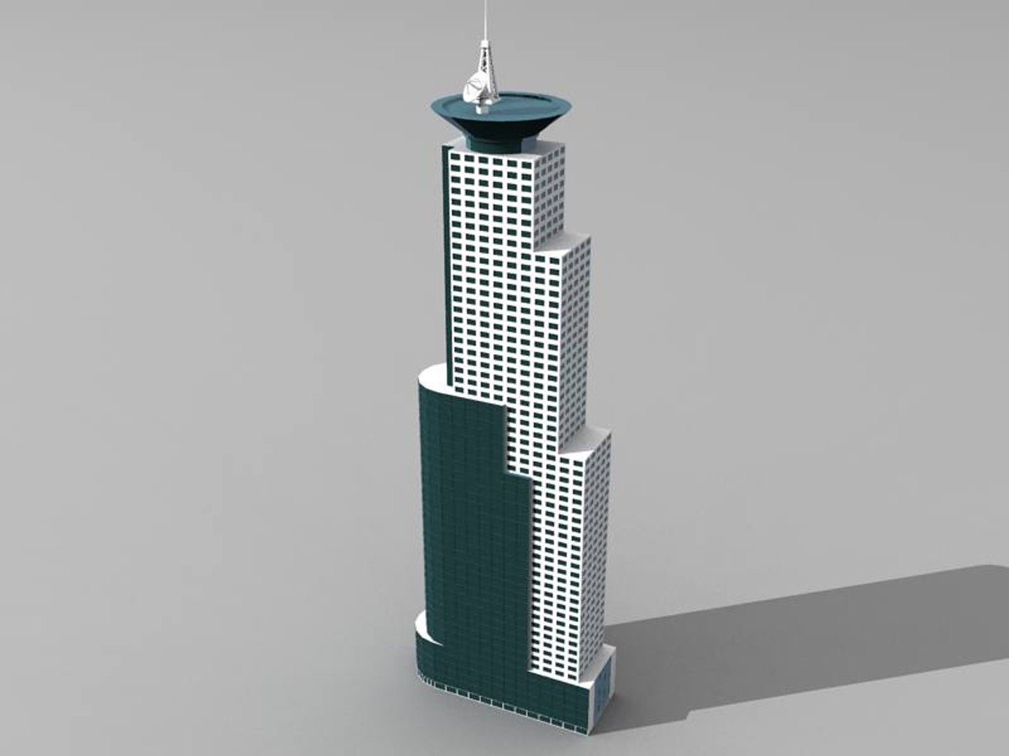 Shanghai Skyscraper 7 Building 3d Model