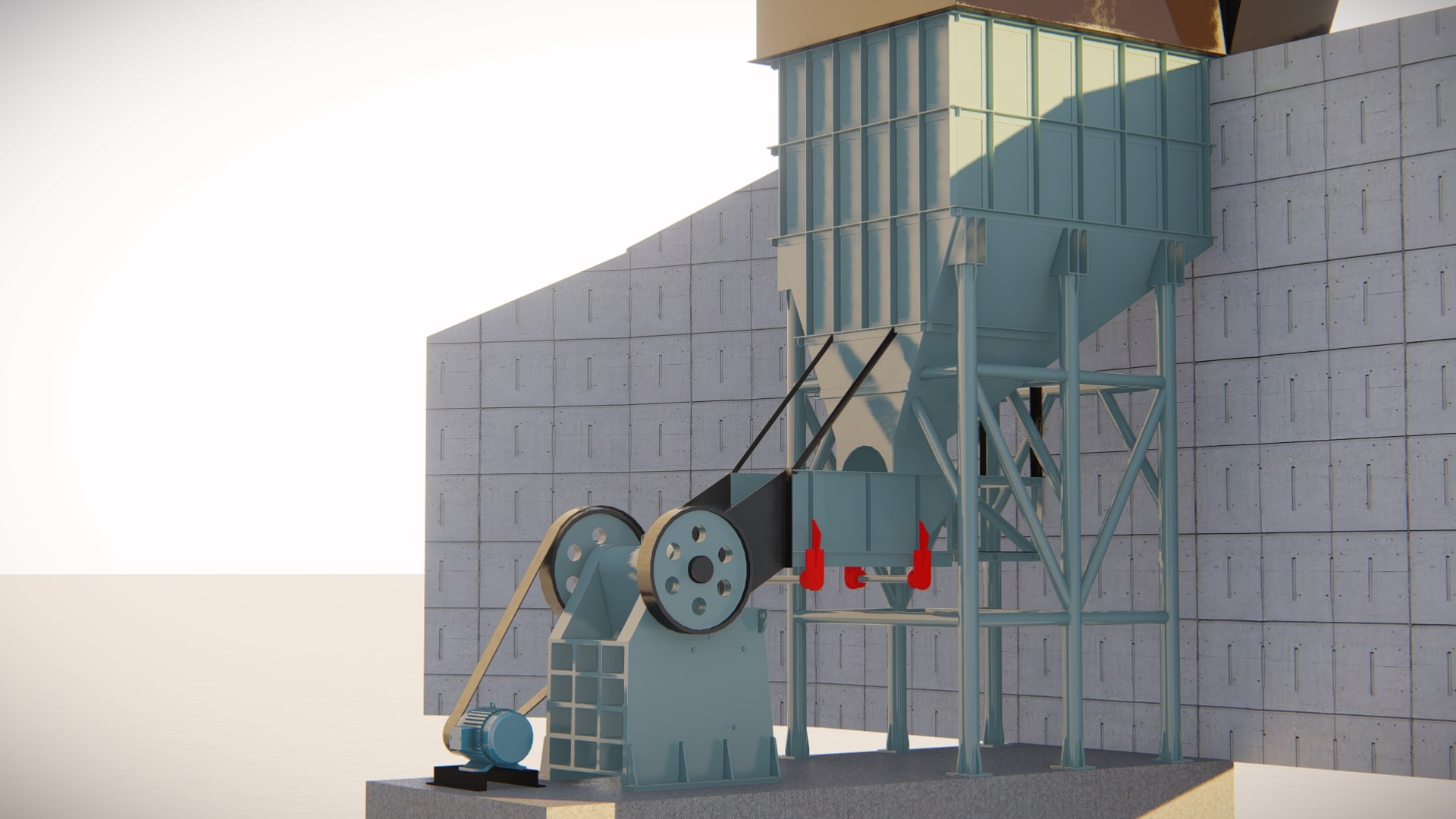 3D Jaw Crusher Section Model - TurboSquid 2171148