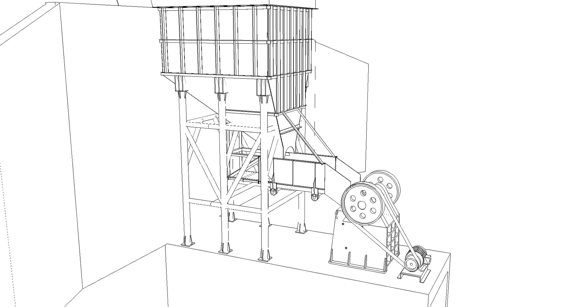 3D Jaw Crusher Section Model - TurboSquid 2171148
