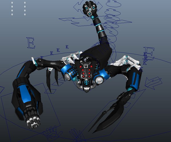 3d model mech scorpion