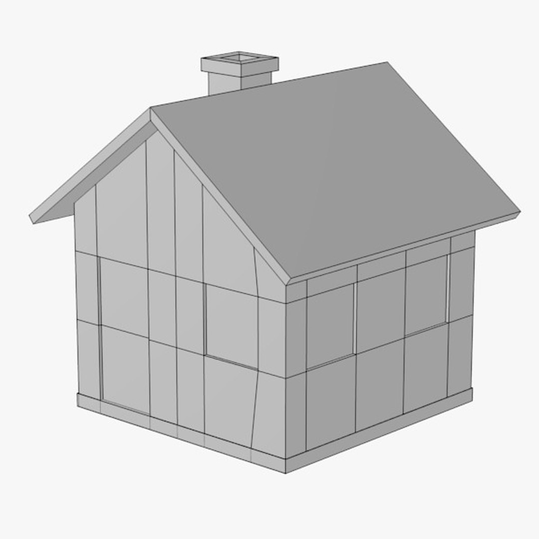 Simple House 3ds