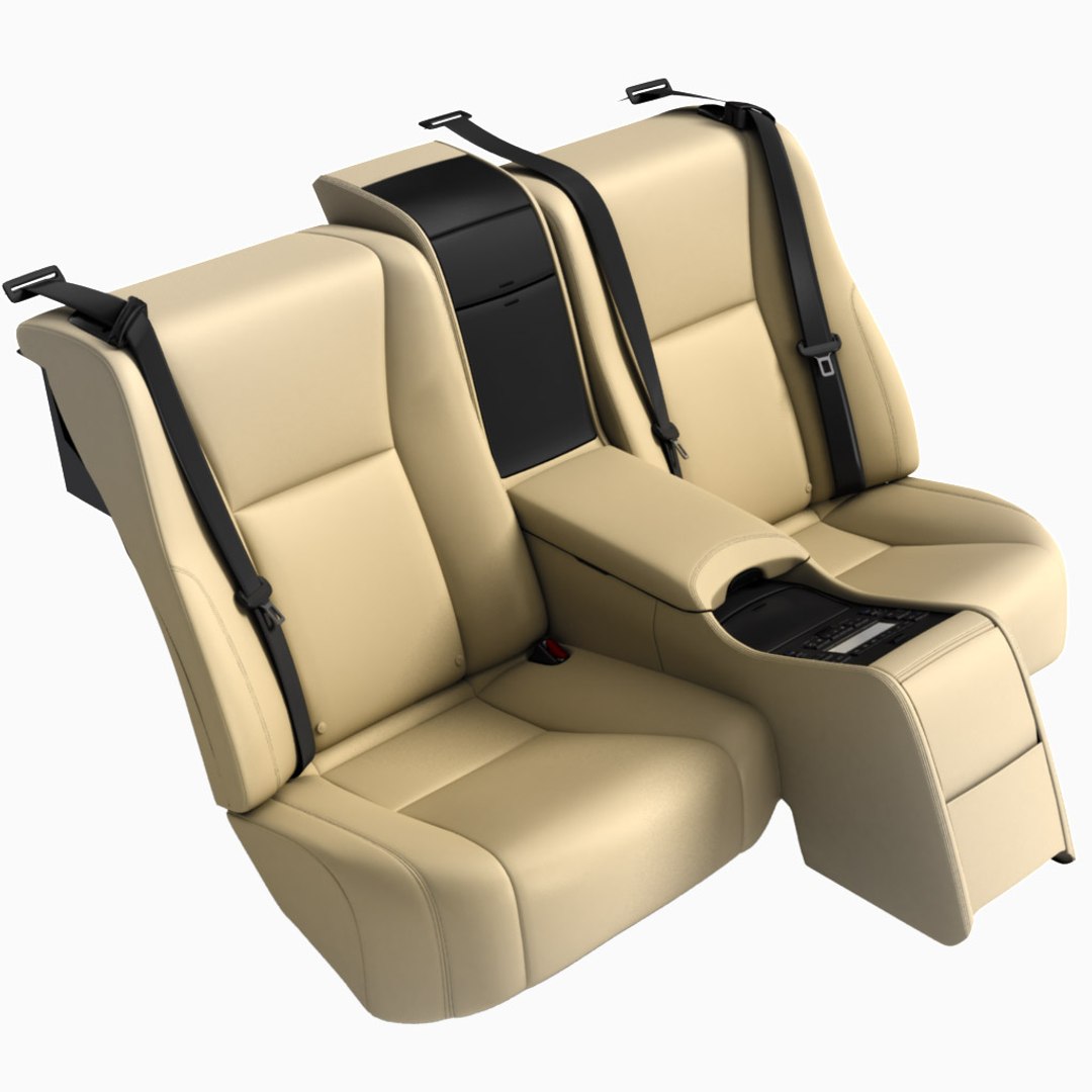 3d Model Car Seat Rear