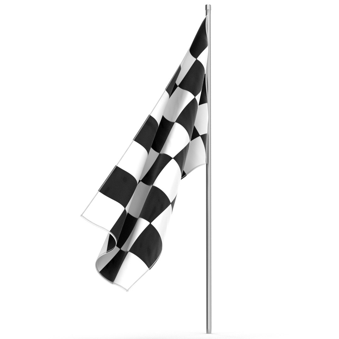 Racing Flag 2 Modeled 3ds