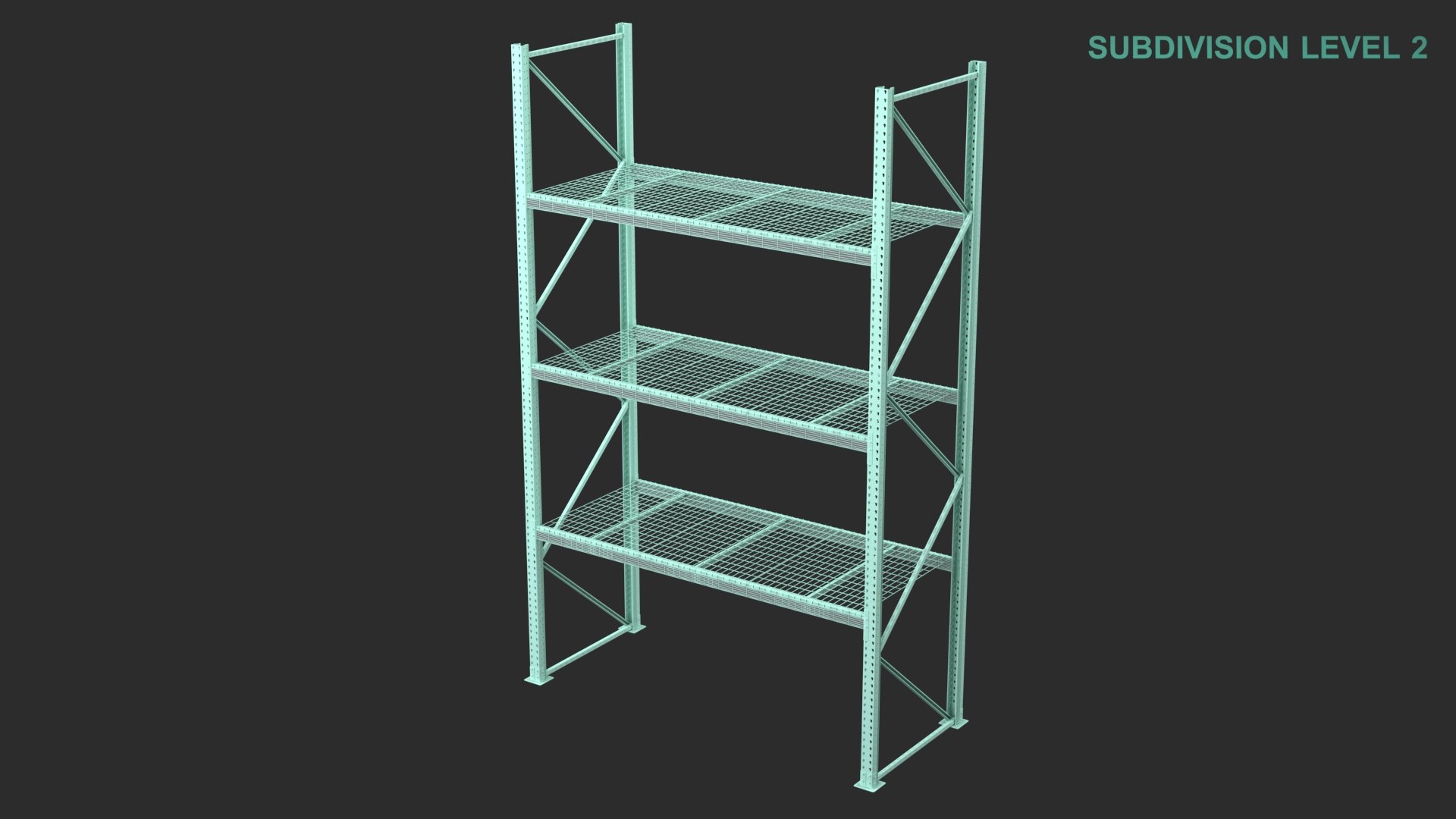Warehouse Shelf Model - TurboSquid 2088961