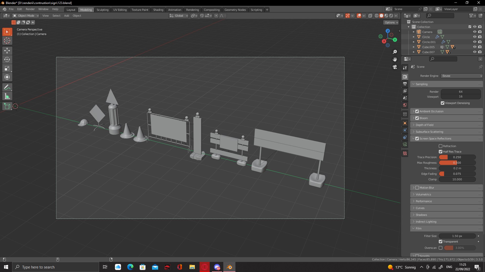 3D Construction Sight Signs Collection - TurboSquid 1962485