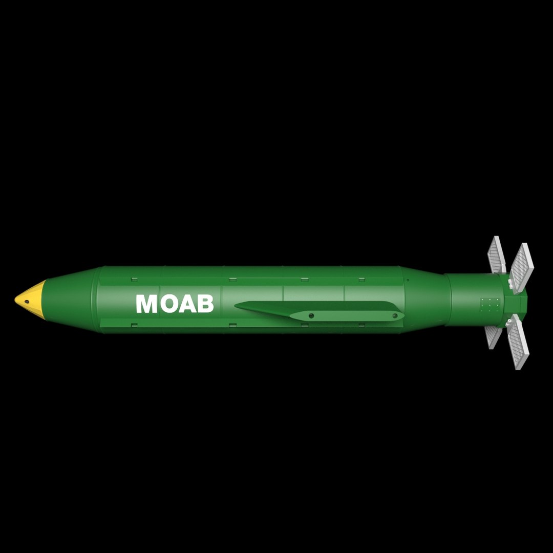 Gbu-43 B Moab Bombs 3D - TurboSquid 1185412