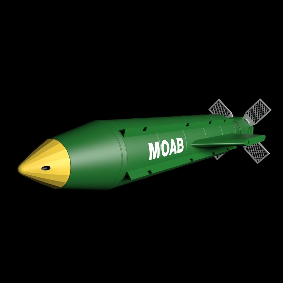Gbu-43 B Moab Bombs 3D - TurboSquid 1185412