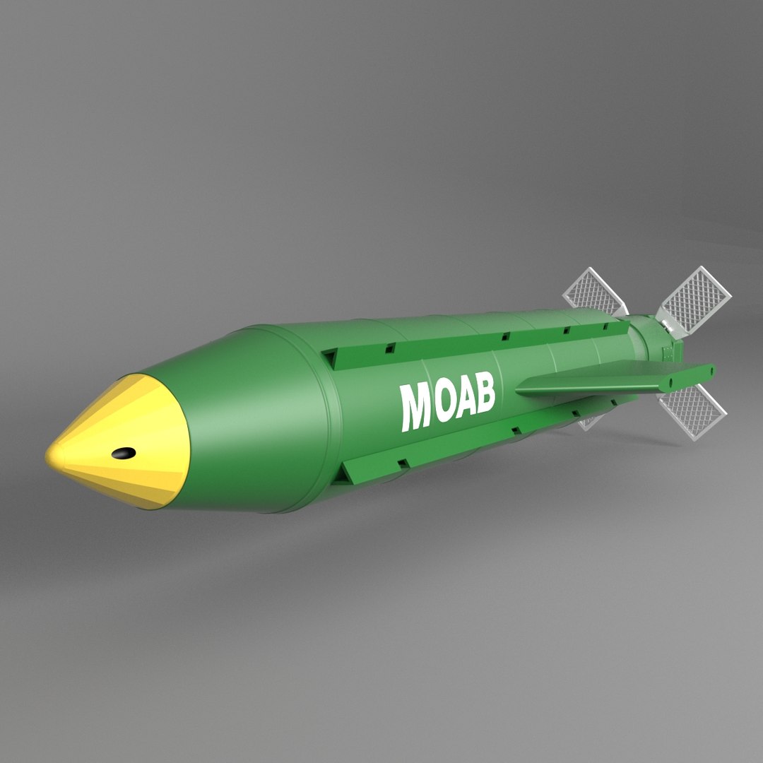 Gbu-43 B Moab Bombs 3D - TurboSquid 1185412