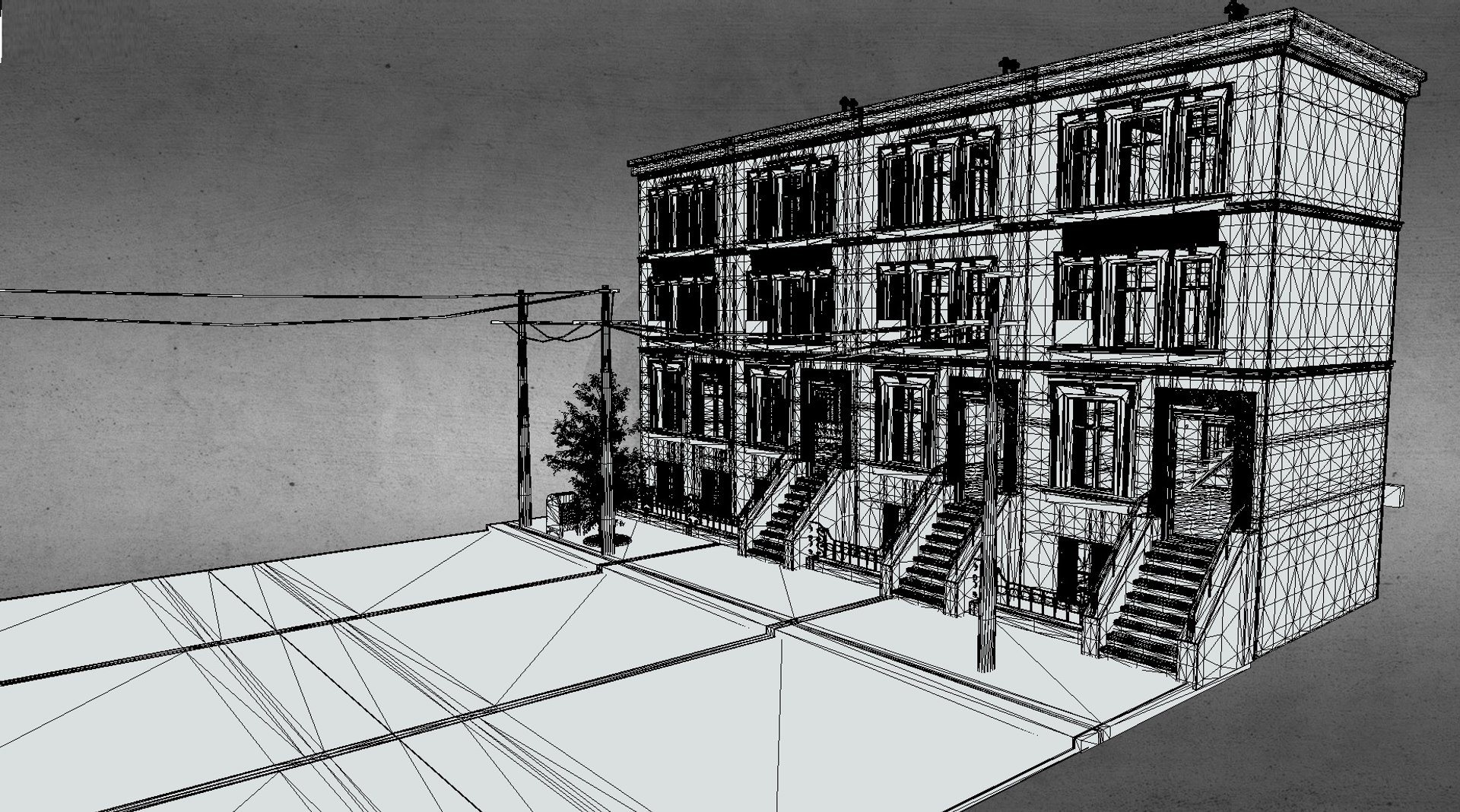 New york apartment block model - TurboSquid 1577242