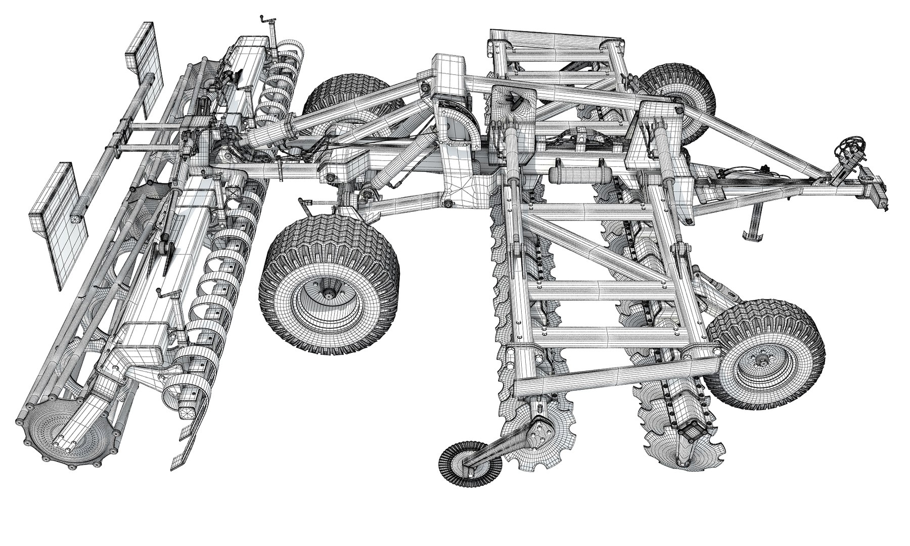 3D Disc Harrow Model - TurboSquid 1451419