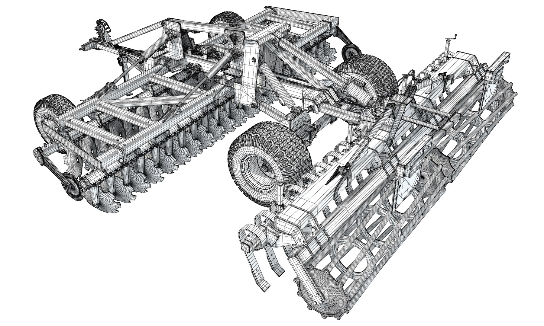 3D Disc Harrow Model - TurboSquid 1451419