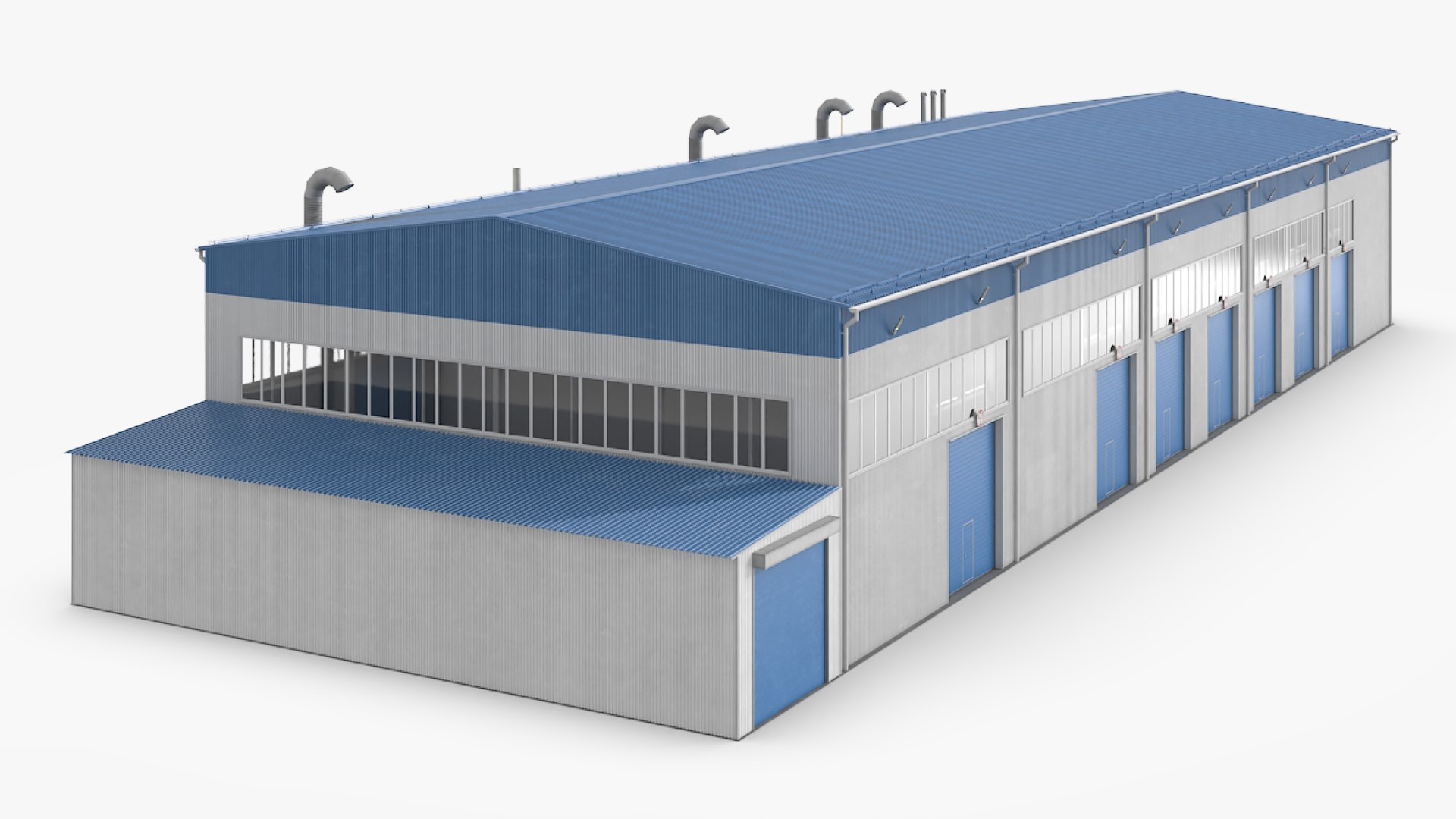 3D Model Logistics Warehouse UralSpetsTrans Loading Gates - TurboSquid ...