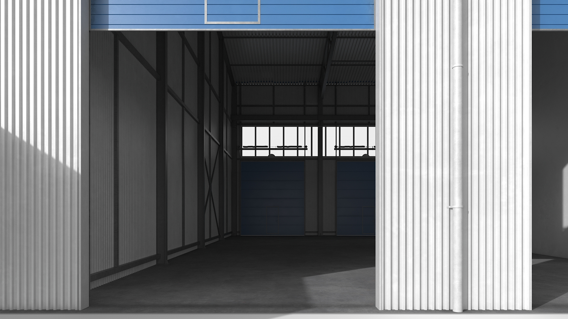 3D Model Logistics Warehouse UralSpetsTrans Loading Gates - TurboSquid ...