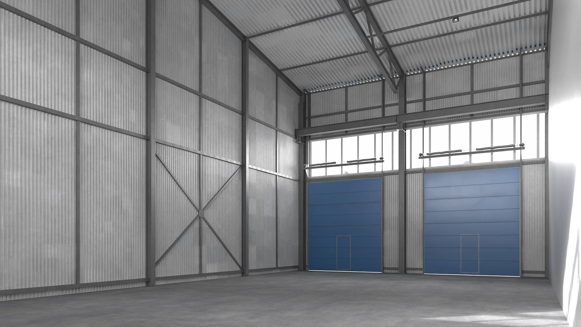 3D Model Logistics Warehouse UralSpetsTrans Loading Gates - TurboSquid ...