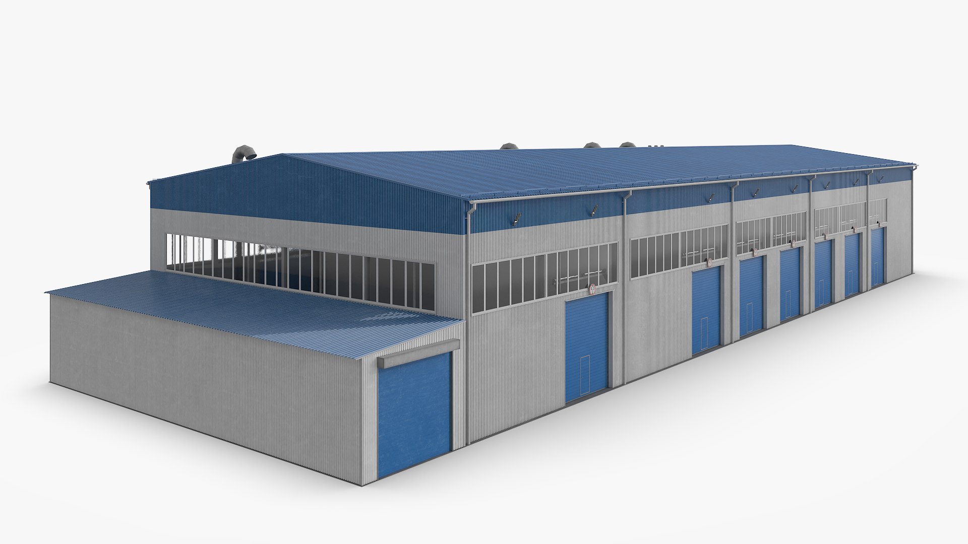 3D Model Logistics Warehouse UralSpetsTrans Loading Gates - TurboSquid ...