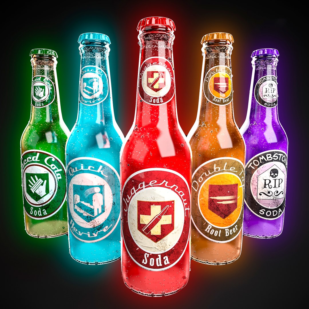 3D Call Of Duty Black Ops II Double Tap Root Beer Perk-a-Cola ...