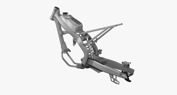 Motocross motorcycle frame 3D model - TurboSquid 1228531