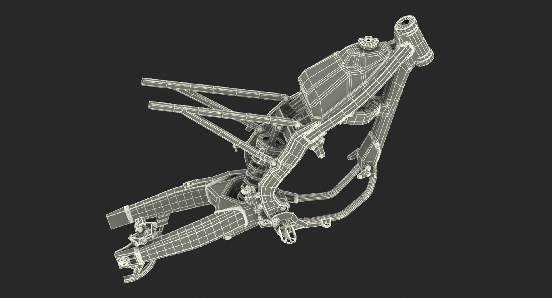 Motocross Motorcycle Frame 3D Model - TurboSquid 1228531