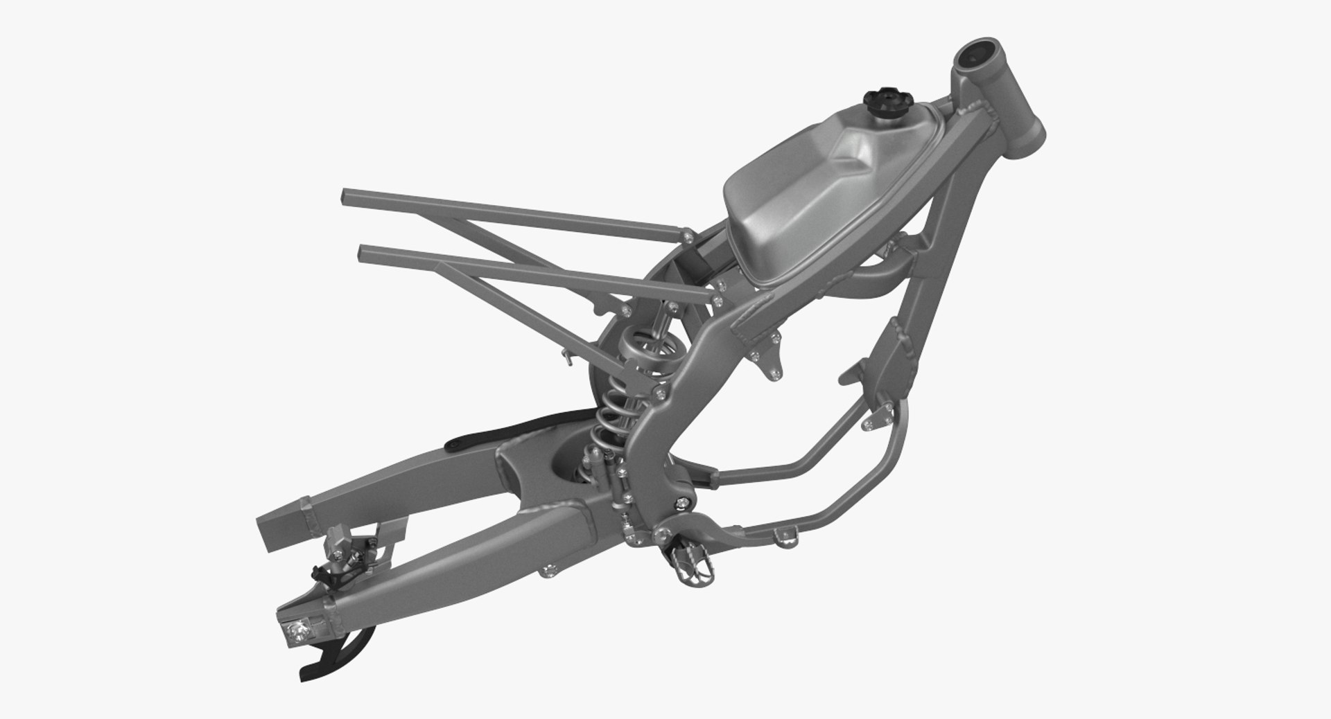 Motocross Motorcycle Frame 3D Model - TurboSquid 1228531