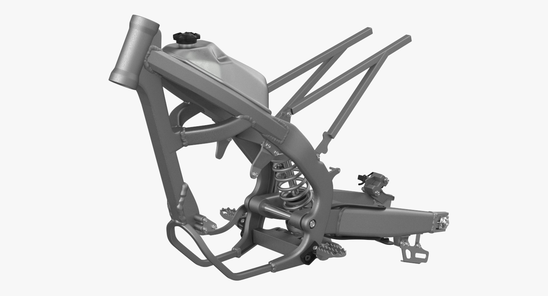 Motocross Motorcycle Frame 3D Model - TurboSquid 1228531
