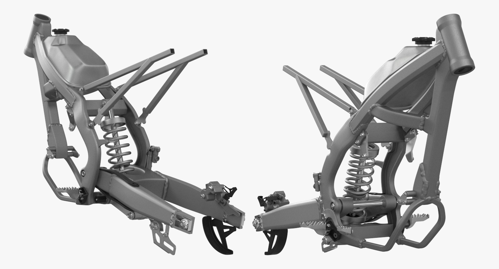 Motocross Motorcycle Frame 3D Model - TurboSquid 1228531