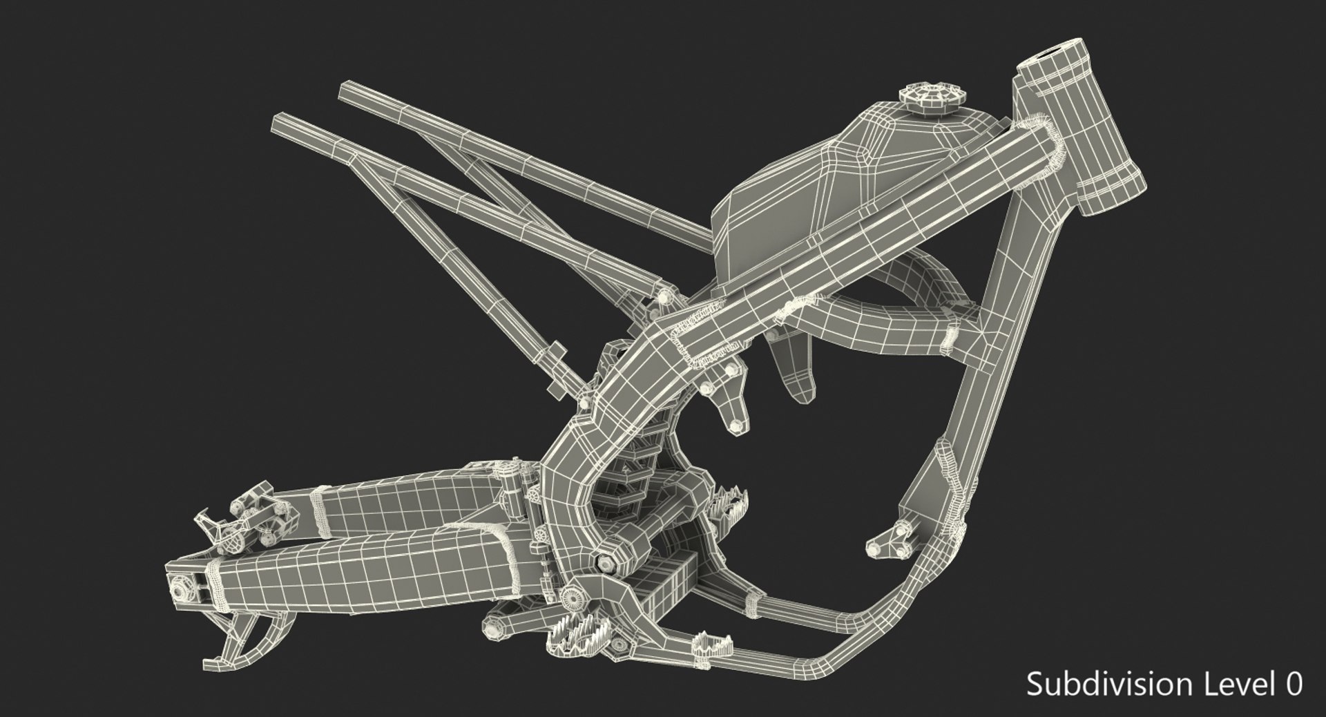 Motocross Motorcycle Frame 3D Model - TurboSquid 1228531