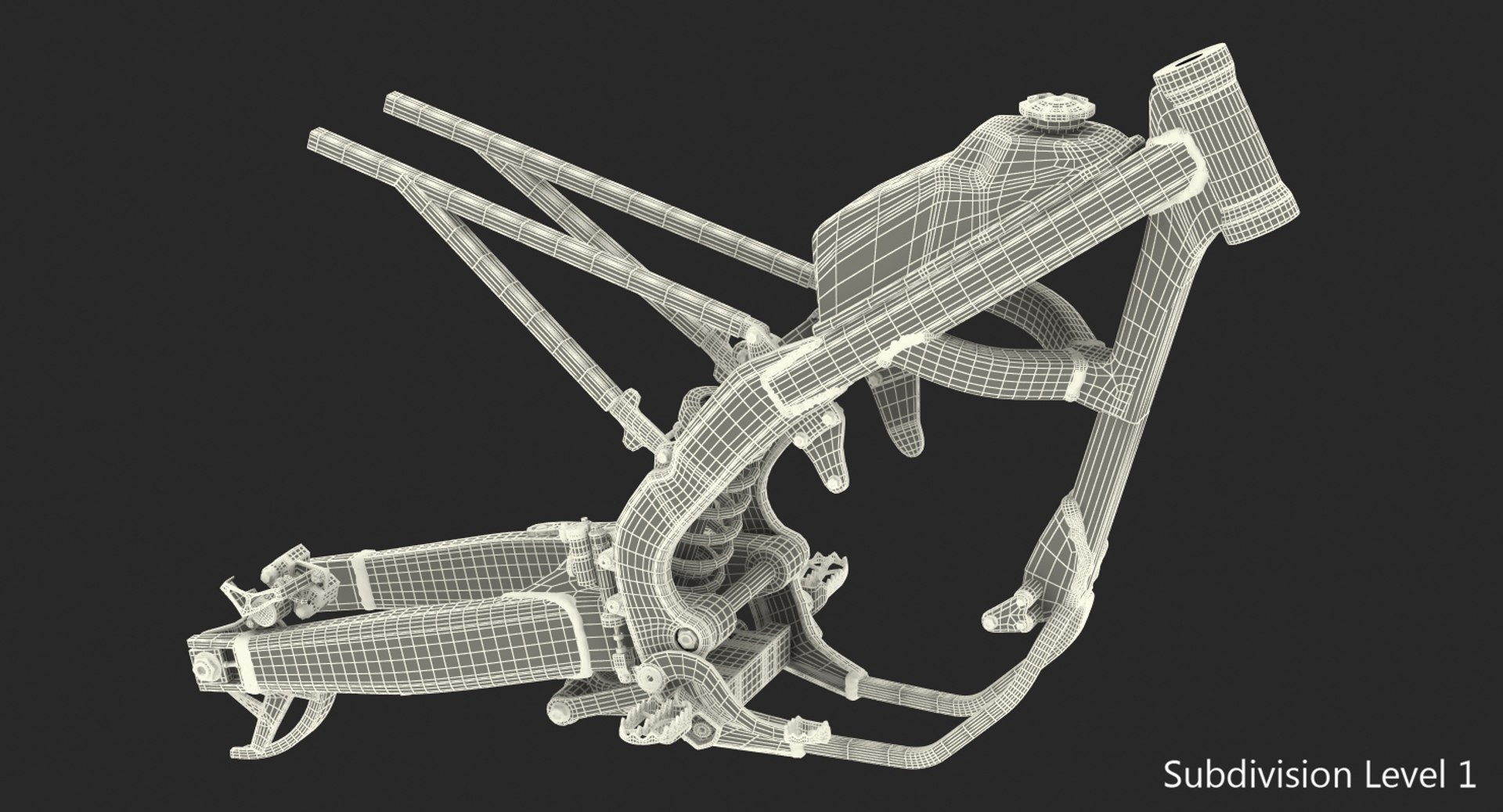 Motocross Motorcycle Frame 3D Model - TurboSquid 1228531