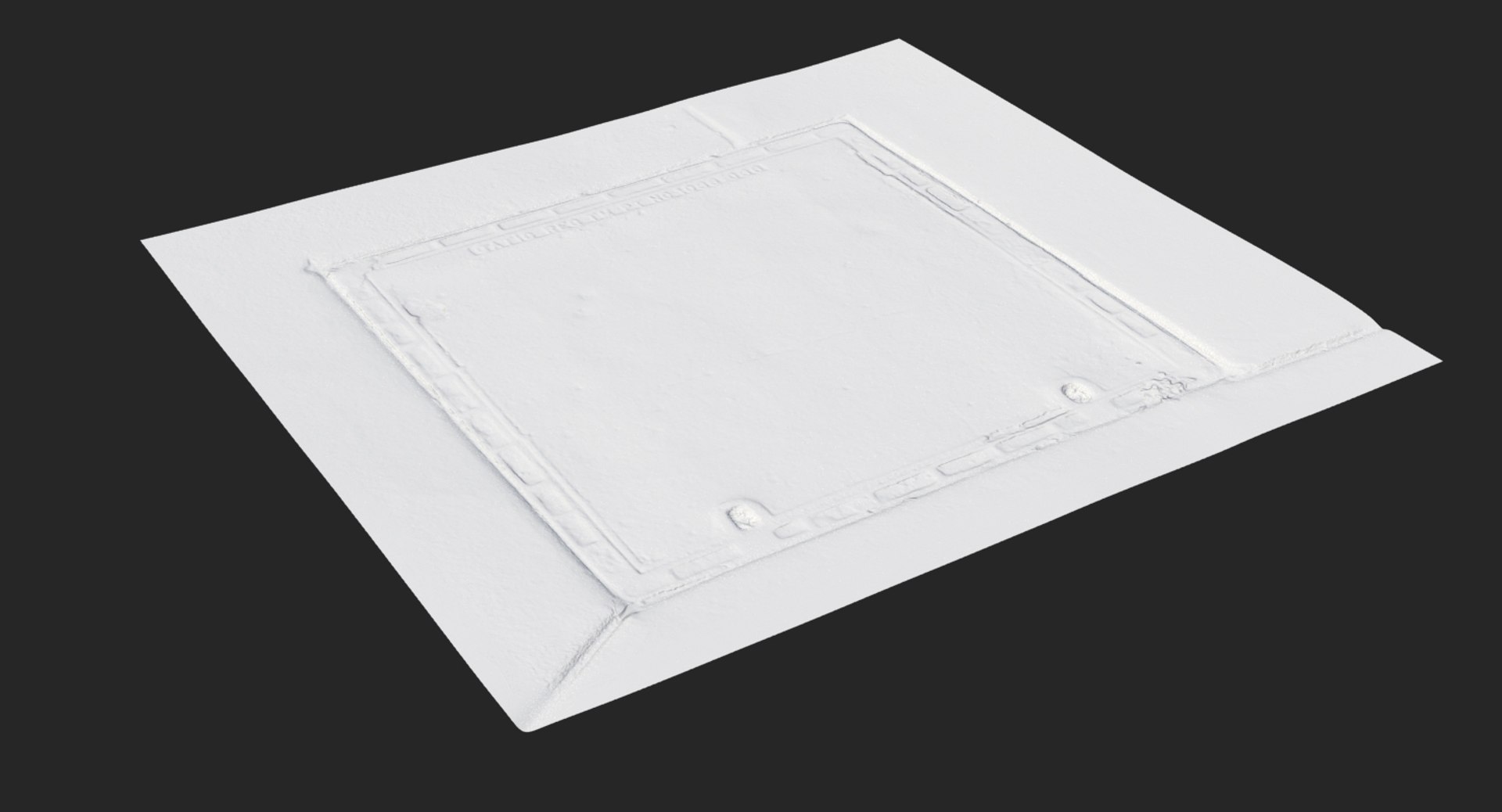 3D Concrete Utility Cover 4k - TurboSquid 1419036