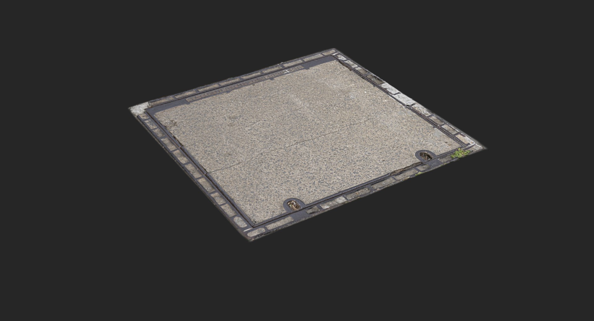 3D Concrete Utility Cover 4k - TurboSquid 1419036