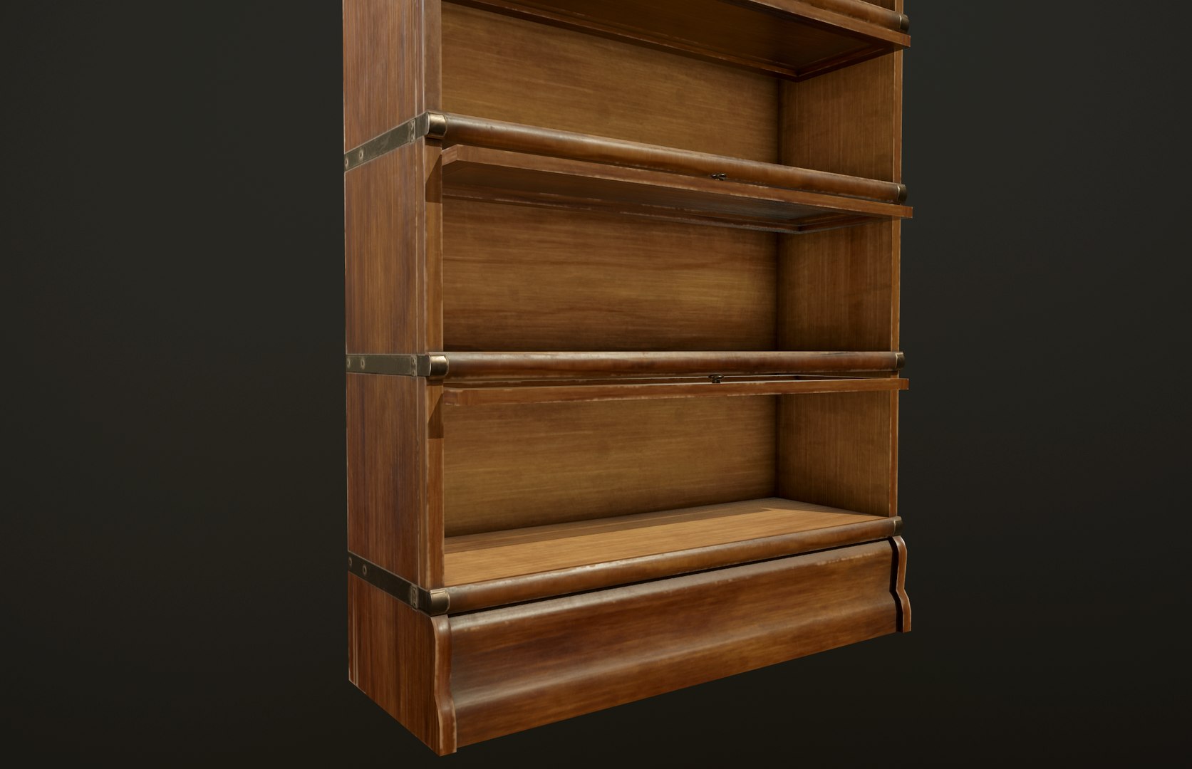 Antique bookcase ready pbr 3D - TurboSquid 1409939