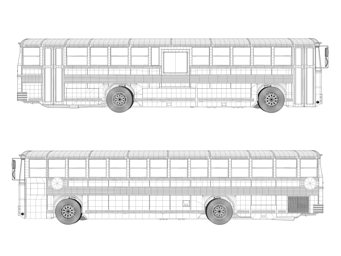 3d Yellow School Bus