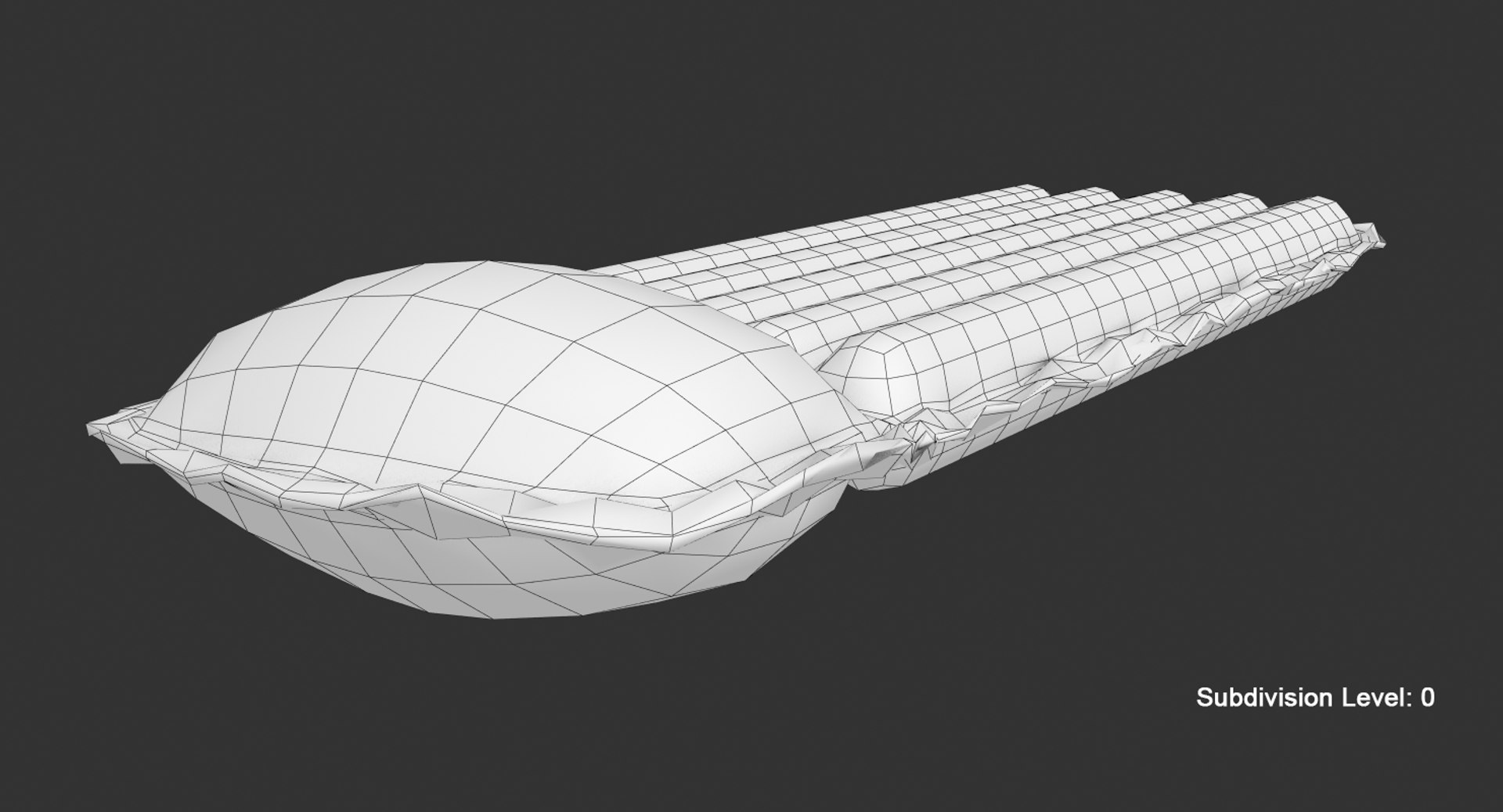 inflatable pool mattress 3d model