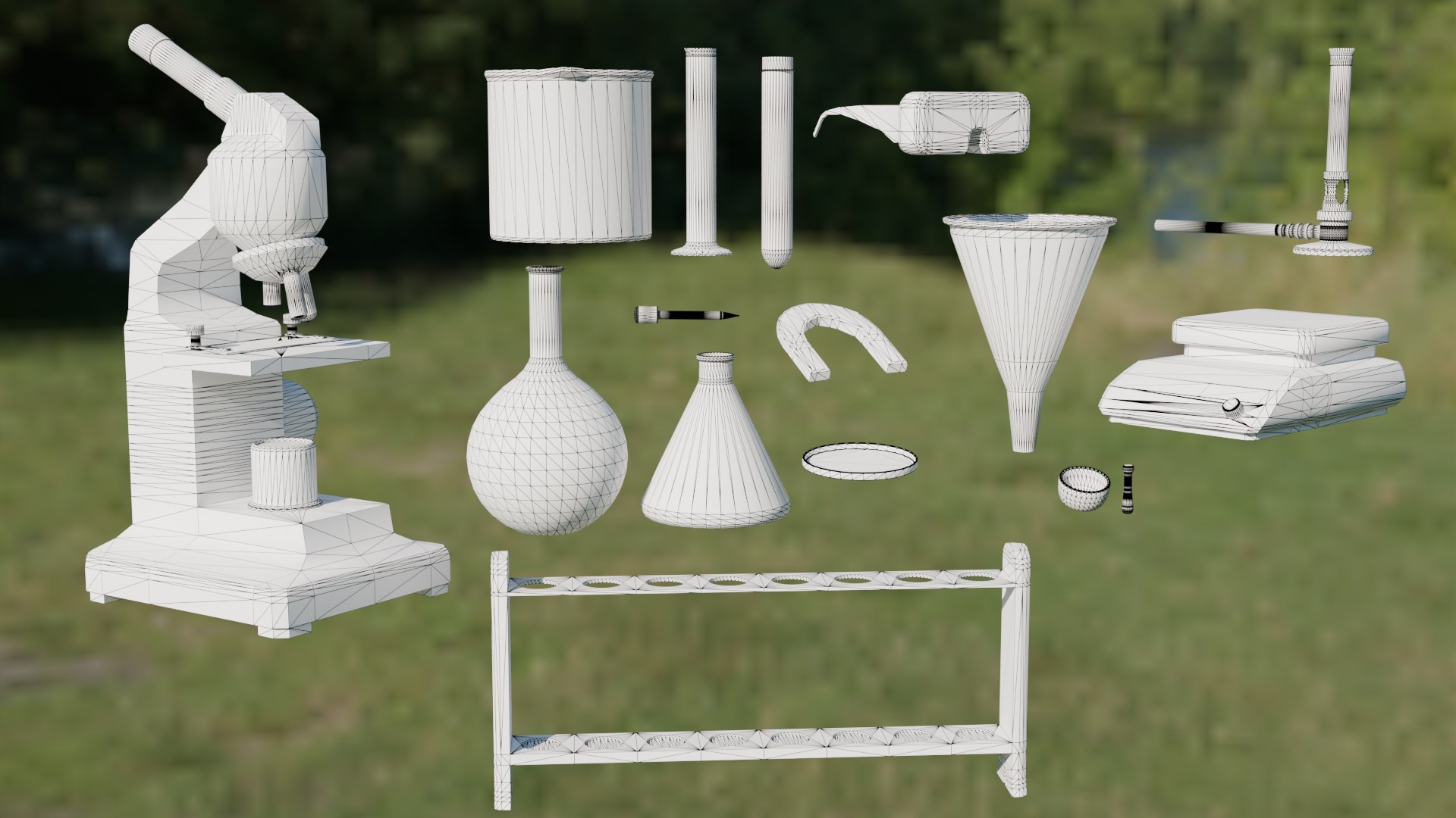3D Science Equipment Asset Pack - TurboSquid 2245537
