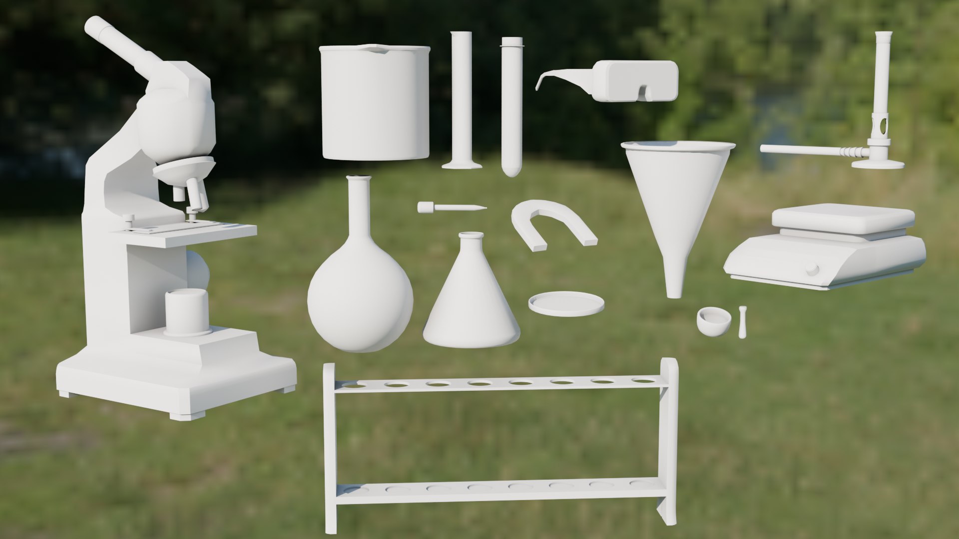 3D Science Equipment Asset Pack - TurboSquid 2245537