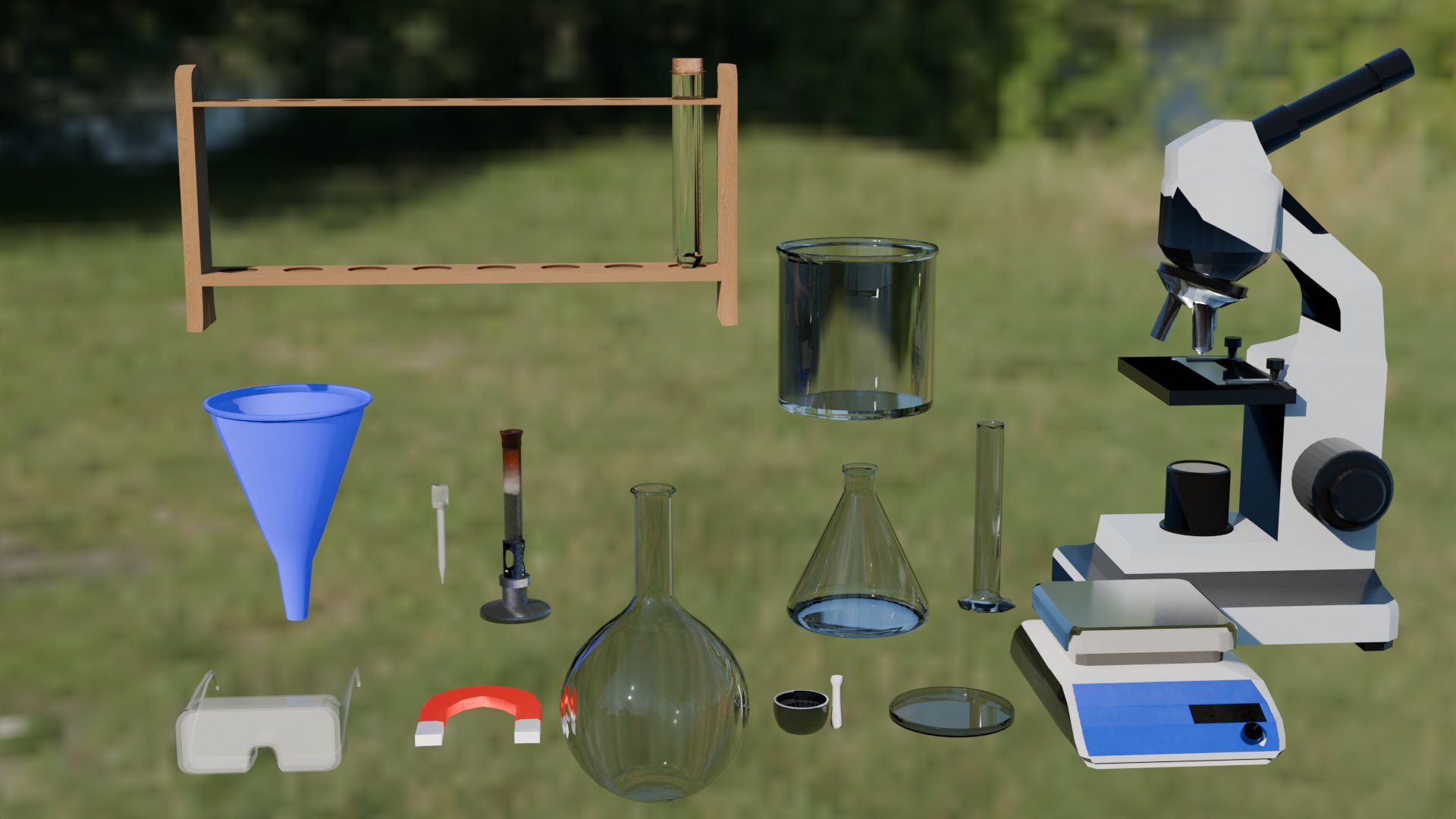 3D Science Equipment Asset Pack - TurboSquid 2245537