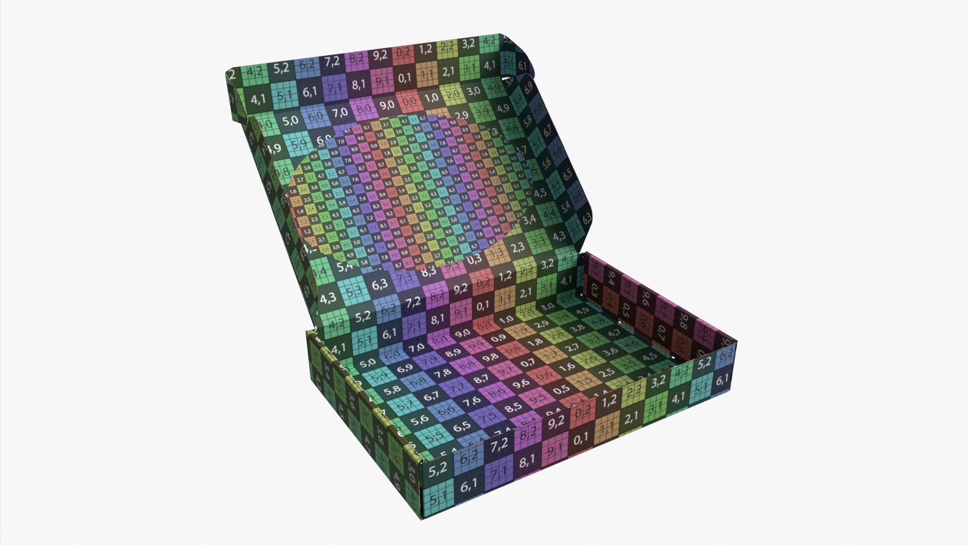 Corrugated Cardboard Box With Window 01 Open Model - TurboSquid 2030036