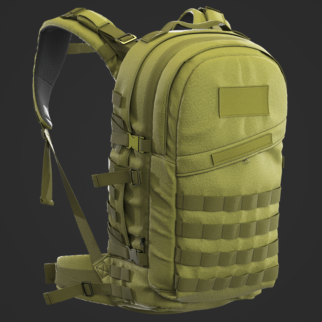 3D Tactical backpack Marvelous Designer - TurboSquid 1719719
