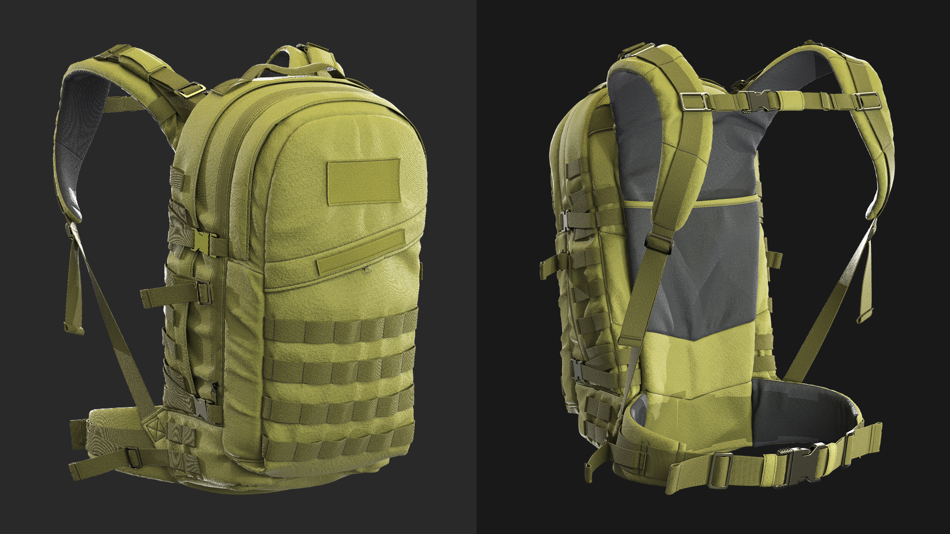3D Tactical backpack Marvelous Designer - TurboSquid 1719719