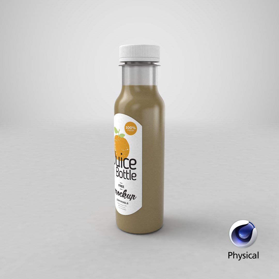 Juice bottle 3D model - TurboSquid 1472595