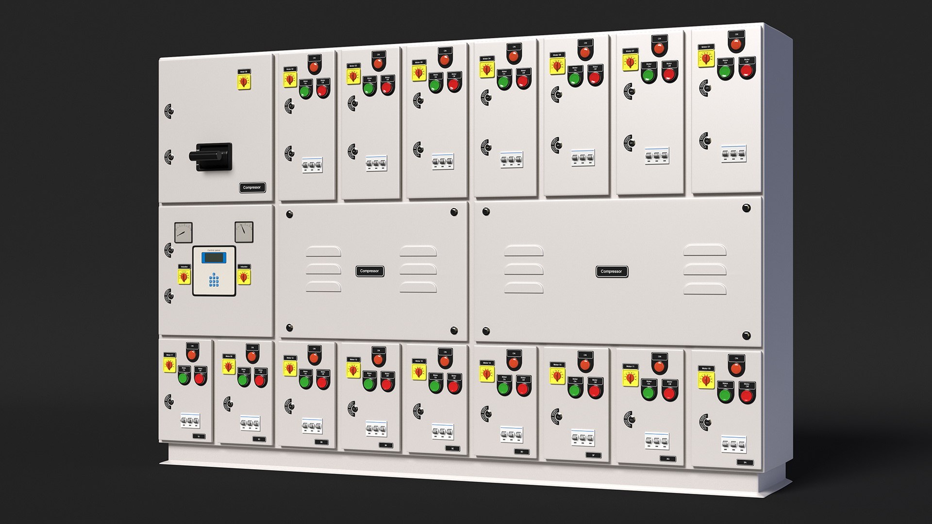3D Industrial Electrical Switchgear Panel Model - TurboSquid 2244467