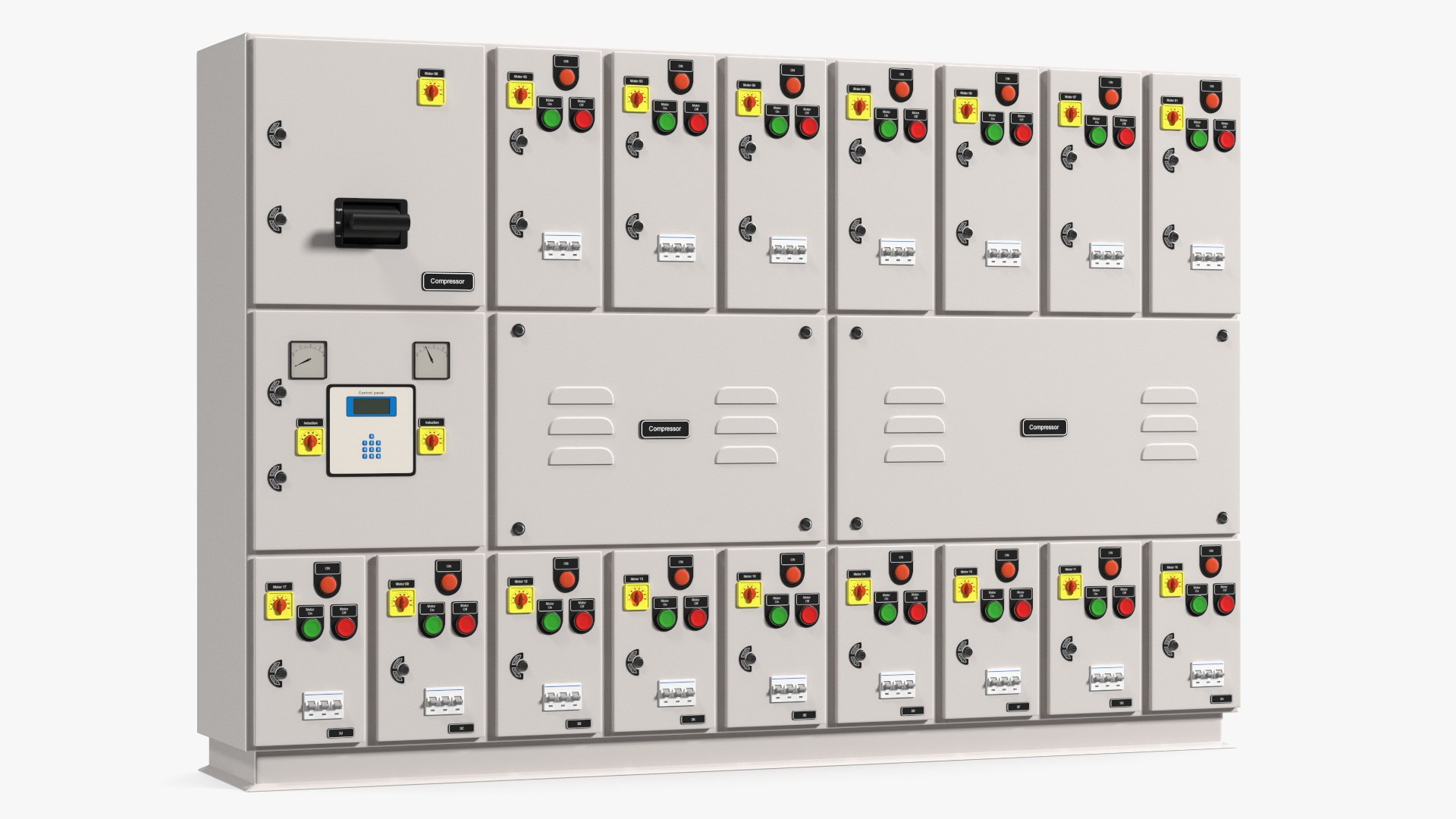 3D Industrial Electrical Switchgear Panel Model - TurboSquid 2244467