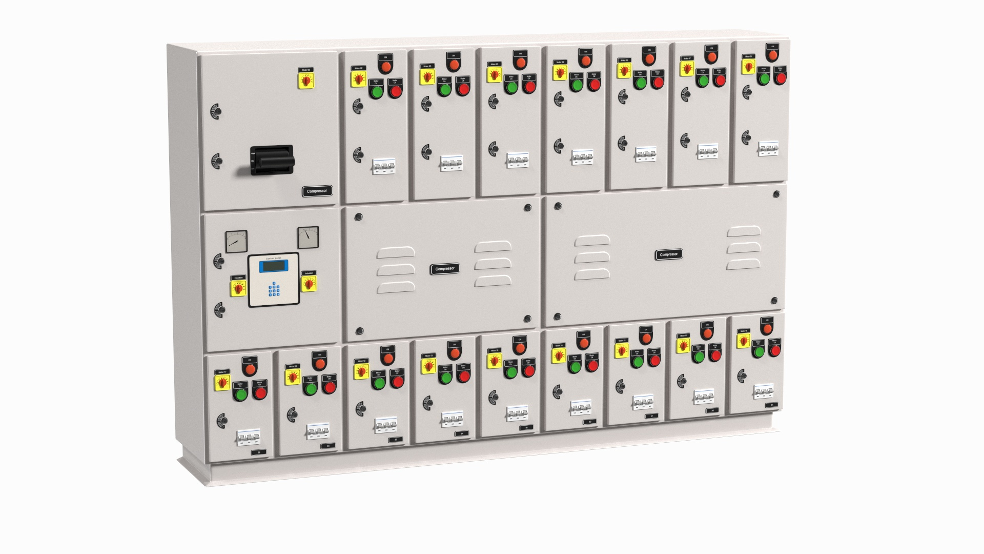 3D Industrial Electrical Switchgear Panel Model - TurboSquid 2244467