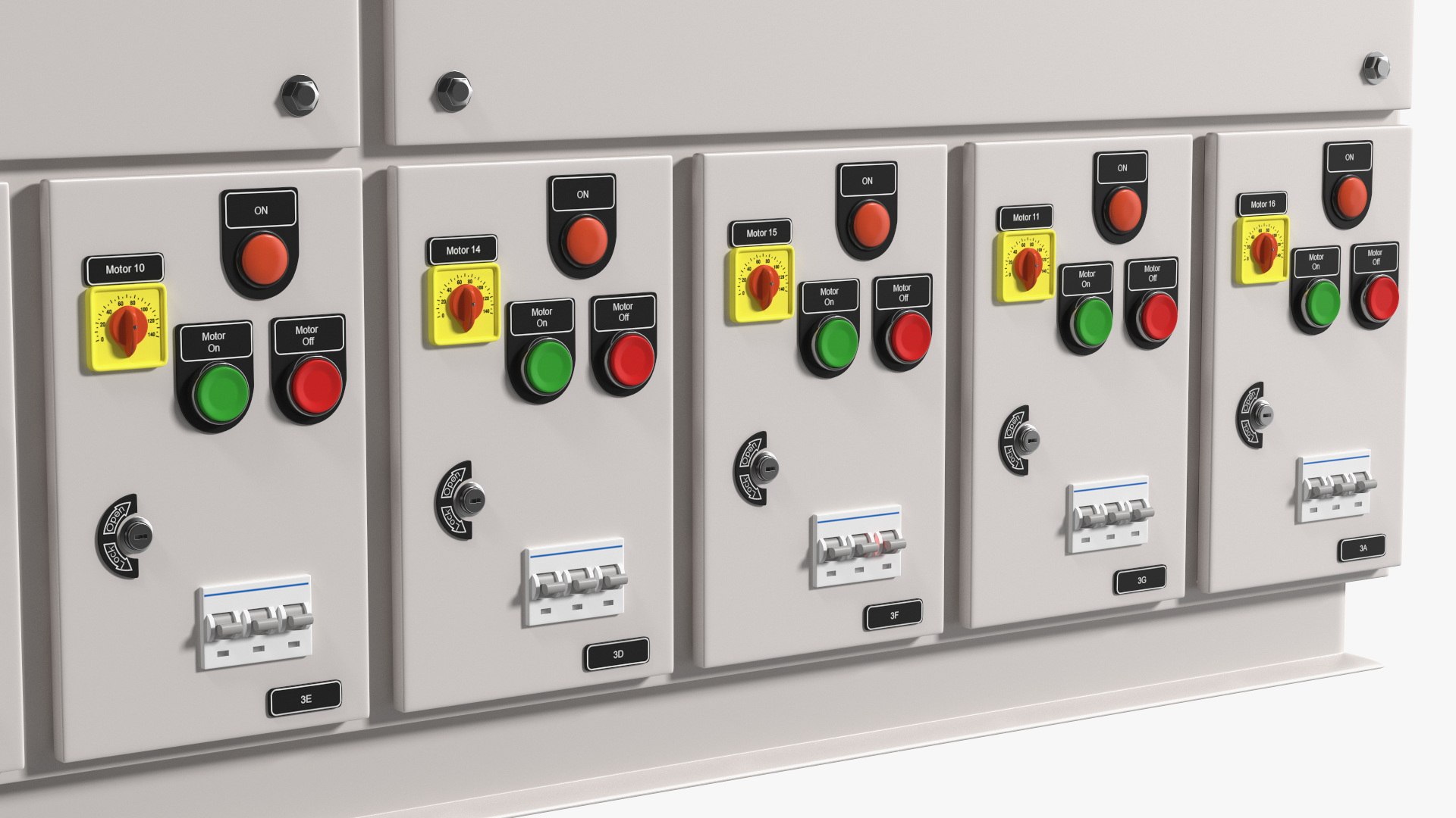 3D Industrial Electrical Switchgear Panel Model - TurboSquid 2244467