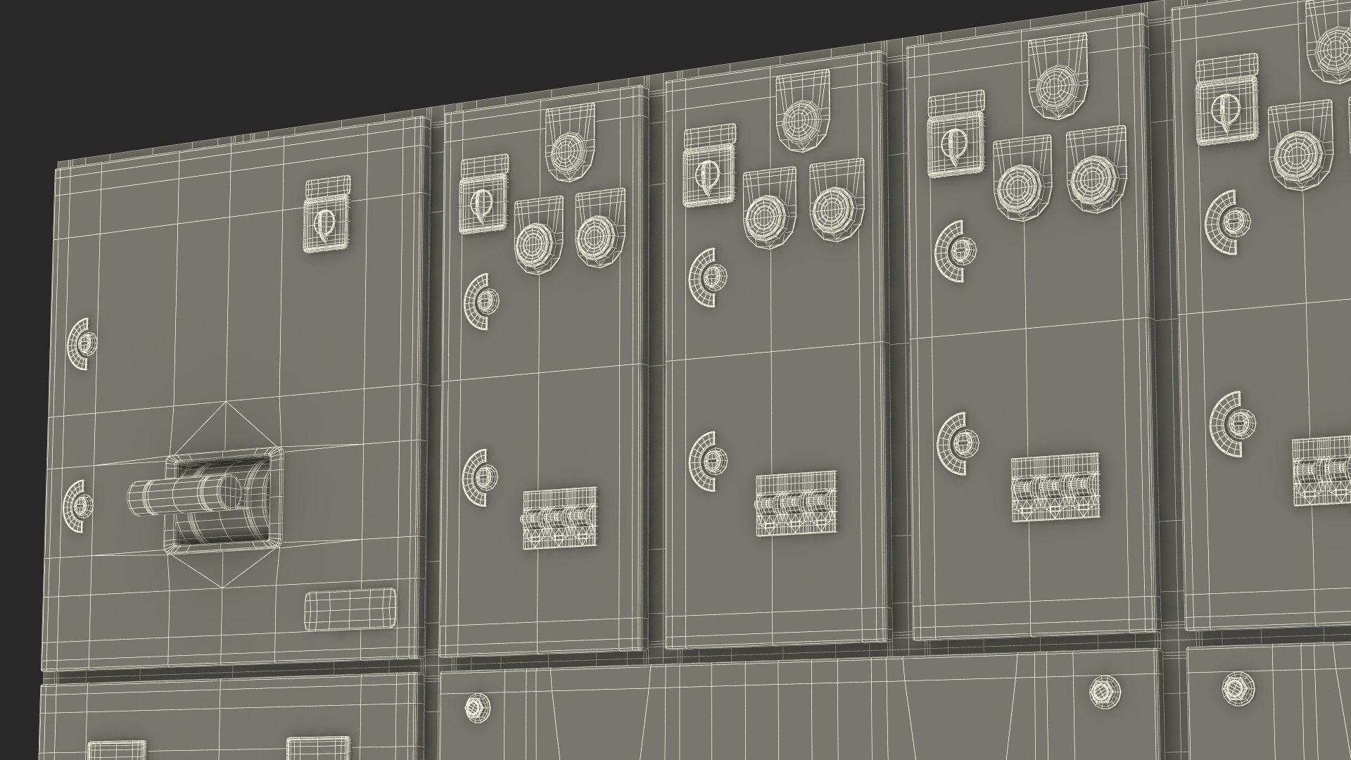 3D Industrial Electrical Switchgear Panel Model - TurboSquid 2244467