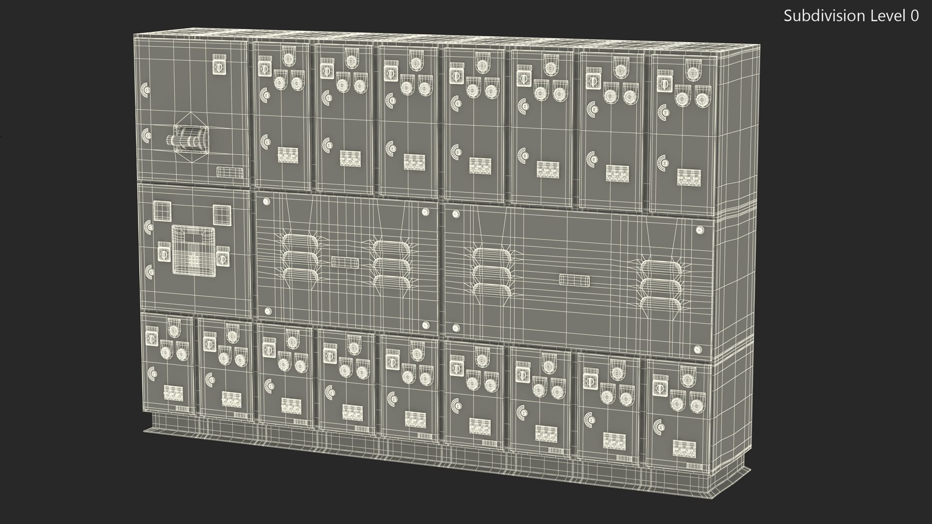 3D Industrial Electrical Switchgear Panel Model - TurboSquid 2244467