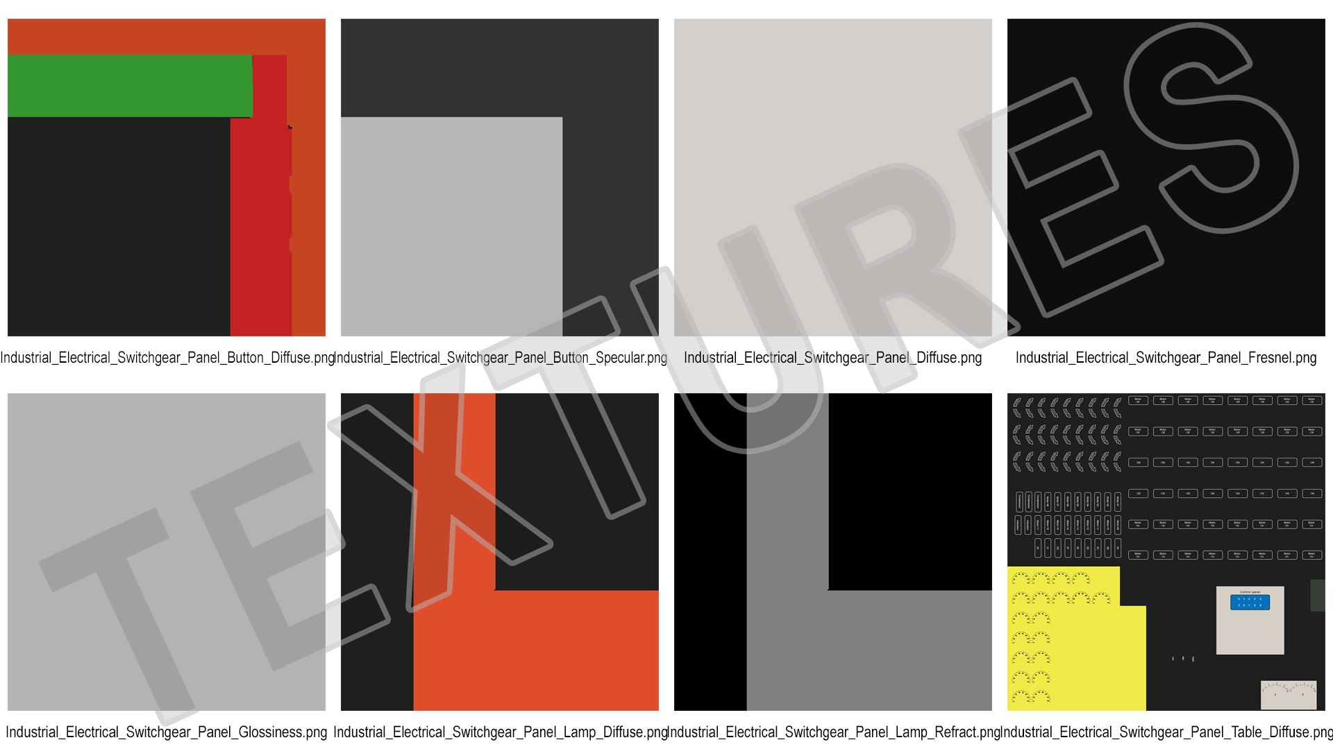 3D Industrial Electrical Switchgear Panel Model - TurboSquid 2244467